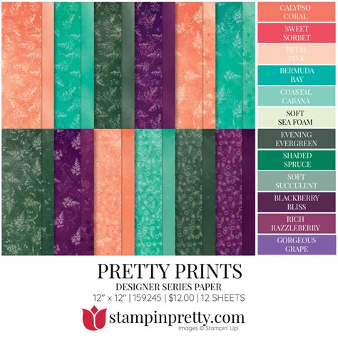 Updated Dsp Color Charts And Meet The New Dsp Stampin Pretty