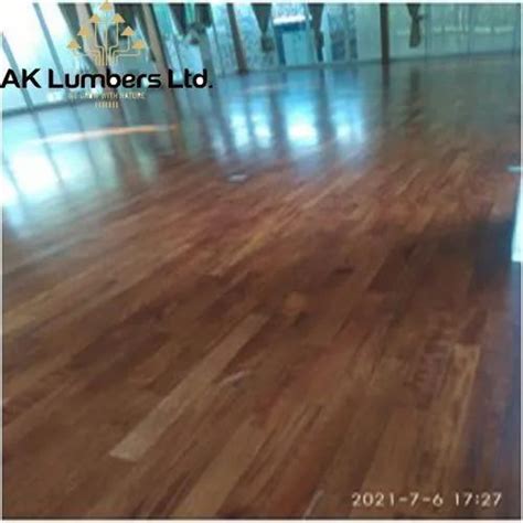 Brown Teak Flooring Surface Finish Glossy Thickness Mm At Sq Ft In New Delhi
