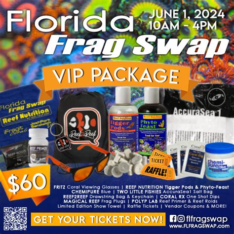 Vip Packages And Tickets Available Now For Florida Frag Swap Miami