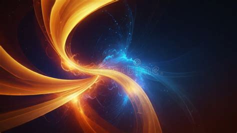 Energy Flow Background Glowing Blue Energy Light Waves Stock Illustration Illustration Of