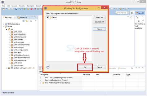 Eclipse Working Sets Splessons
