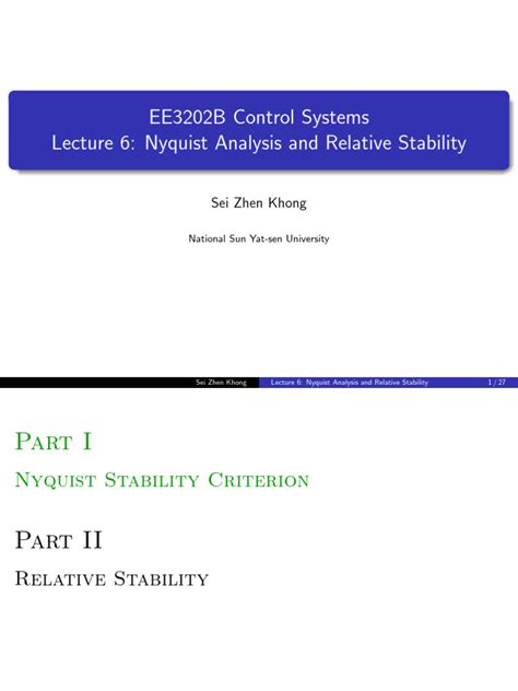 Ee3202blecture6 Pdf Control Theory Applied Mathematics