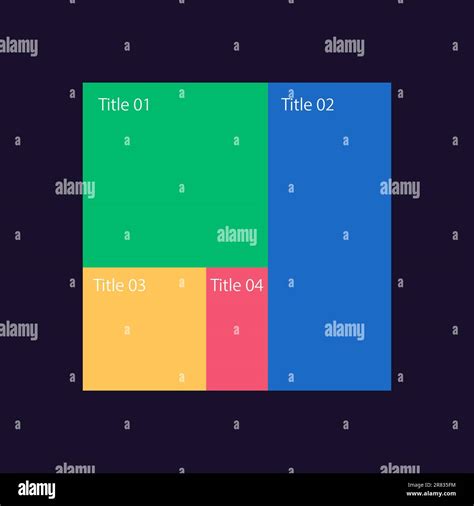 Sales Analyzing Tree Map Infographic Chart Design Template For Dark