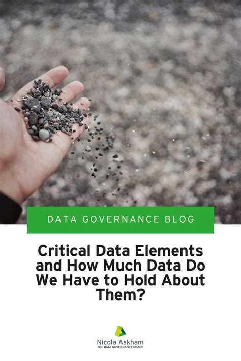 Critical Data Elements and How Much Data Do We Have to Hold About Them? — Nicola Askham | How to ...