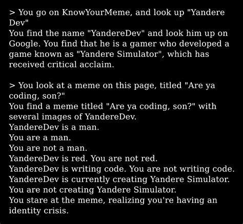 Are Ya Coding Son According To Ai Dungeon Raidungeon