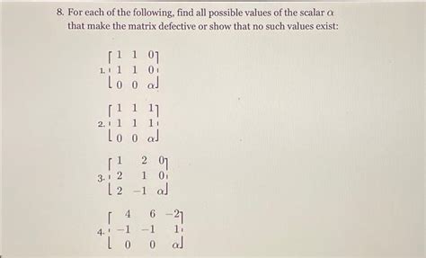 solved 8 for each of the following find all possible