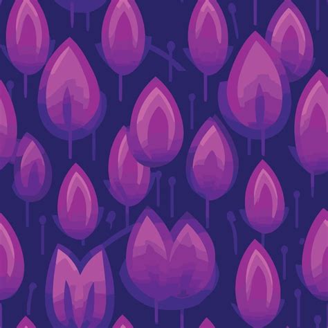 Premium Vector Seamless Colorful Tulip Pattern
