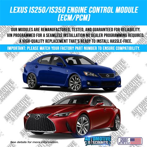 2010 Lexus Is250 25l At Engine Computer P 89661 53g11 Ecuecmpcm