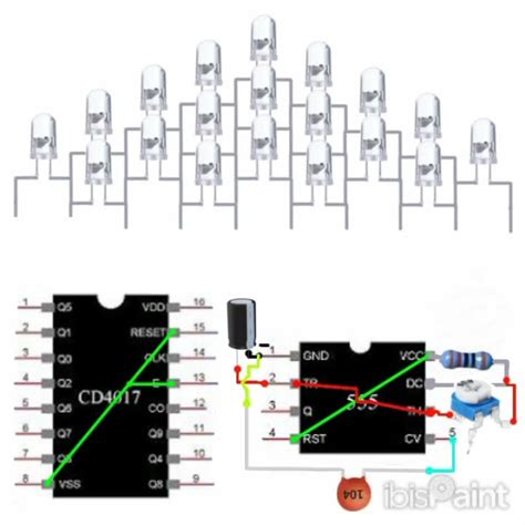 Amazing Led Chaser With 555 Timer Ic Diyprojects Howtomake Shorts