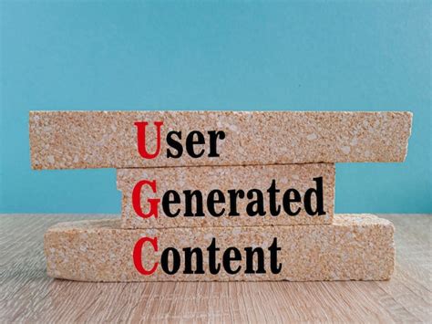 Premium Photo Ugc User Generated Content Symbol Concept Words Ugc