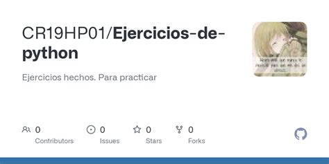 github cr19hp01 ejercicios de python ejercicios hechos para practicar