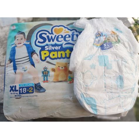 Sweety Silver Xl 20 Pcs Shopee Malaysia