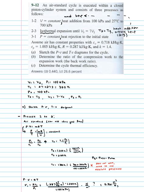 Thermodynamics Problem Pdf