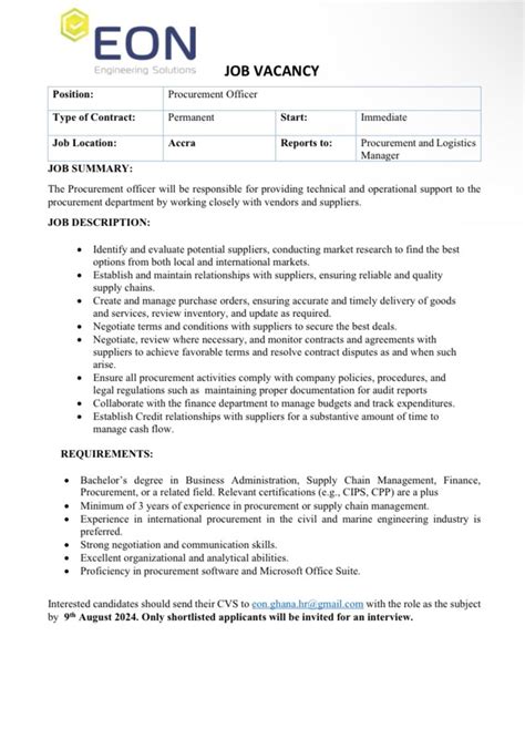Eon Engineering Solutions Limited On Linkedin Hiring Procurement