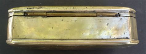 Old Cast Brass Tinder Box European 18th C Antiques Board