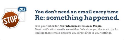 Control Your Email Inbox Stop Email Notifications From Twitter Facebook Triadoro