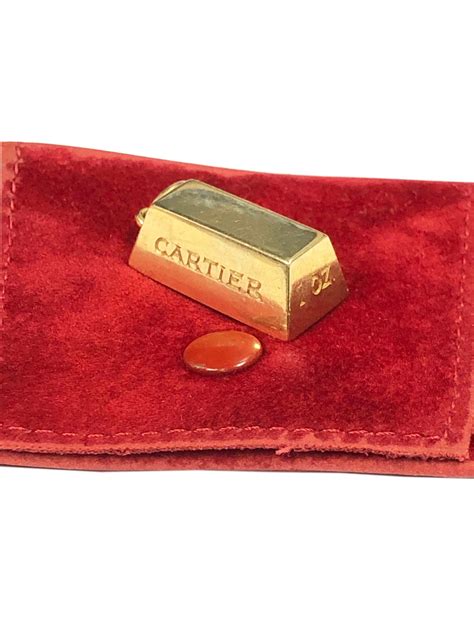Cartier 1 Ounce Yellow Gold Ingot Pendant At 1stdibs