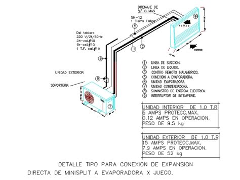 Mini Split Details In Autocad Cad Download 3676 Kb Bibliocad