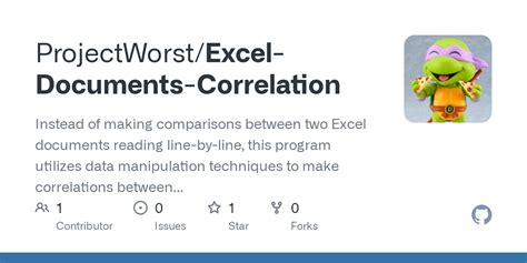 Github Projectworstexcel Documents Correlation Instead Of Making
