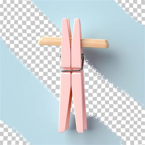 Une Pince à Linge En Bois Utilisée Pour Sécher Les Vêtements Sur Fond