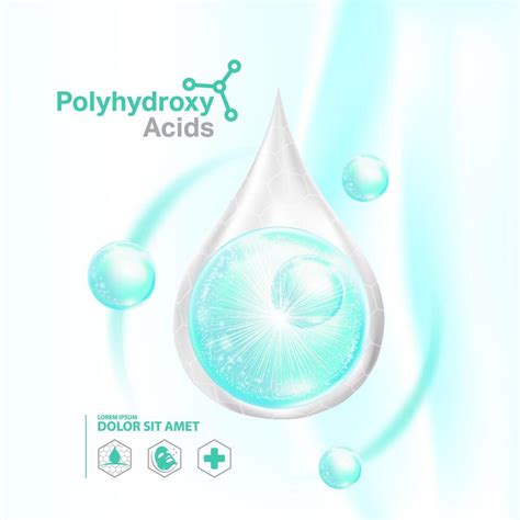 Polyhydroxy Acids Pha Serum Skin Care Cosmetic 39656424 Vector Art At