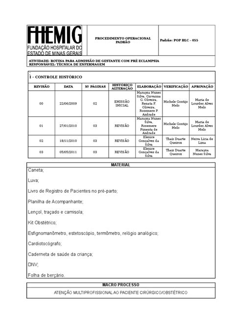 Pop 055 Blc Pre Eclampsia Download Grátis Pdf Gravidez Enfermagem