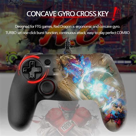 REDRAGON G807 SATURN USB Gamepad Controller PC / PS3, Joystick With Du ...