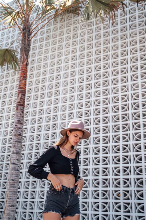 Combining Denim Shorts With A Crop Top And Adiletten In Bali Fashionblog