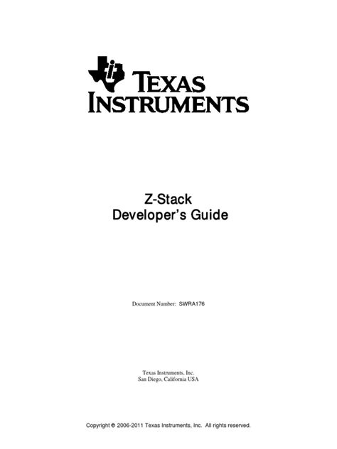 z stack developer s guide download free pdf routing computer network