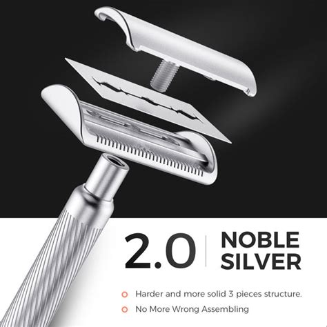Zomchi Classic Safety Razor For Men And Women With 10 Counts Double Edge