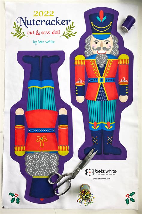 Nutcracker Doll Cut And Sew Panel Etsy