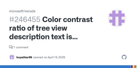 Color Contrast Ratio Of Tree View Description Text Is 43811 Which Is
