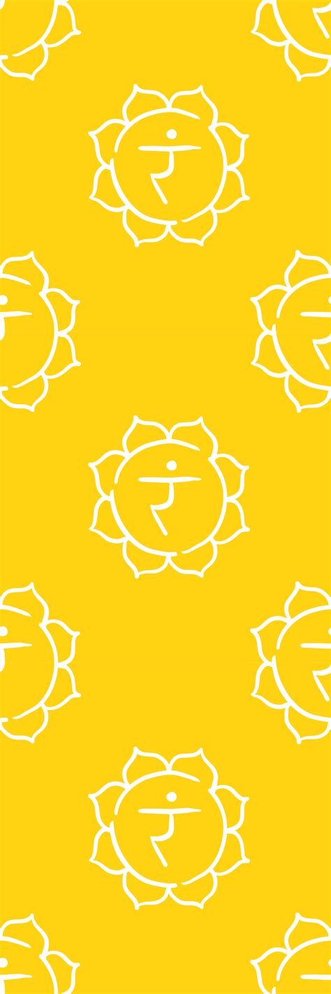 Solar Plexus Chakra Symbol Cool Abstract Wallpaper Tenstickers