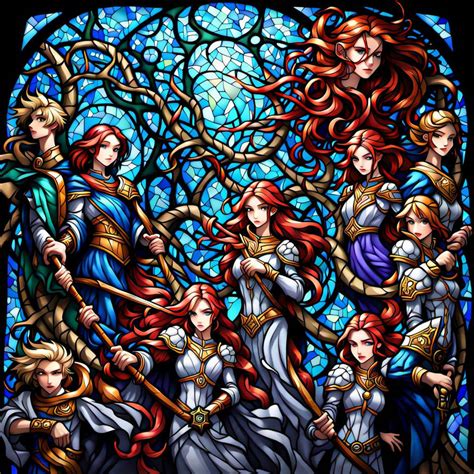 Heroes Of Light A Stained Glass Tribute By Yellowwidget On Deviantart