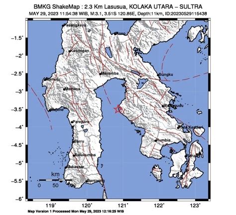 Kolaka Utara Diguncang Gempa 3 1 Magnitudo Portal Id
