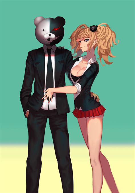 Enoshima Junko And Monokuma Danganronpa And 1 More Drawn By Tianlluo