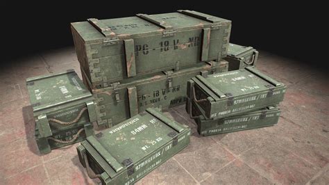 Ww2 Crates Buy Royalty Free 3d Model By Operario [622ff6d