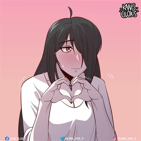 Kang Ciloks Original Commentary Hashtag Only Commentary Highres 1girl Artist Name Black