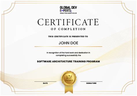 Global Dev Experts Software Architecture Course