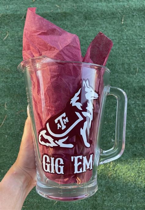 Aggie Ring Dunk Pitcher Etsy