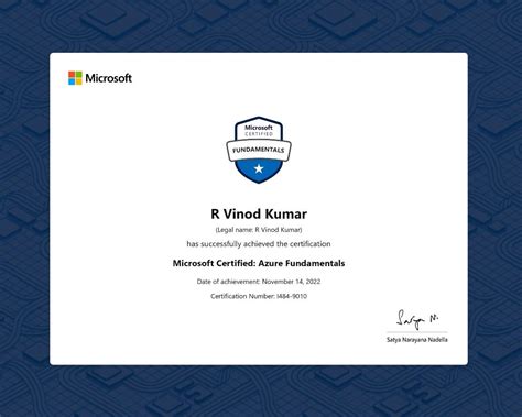 R Vinod Kumar On Linkedin Microsoft Azurecertification