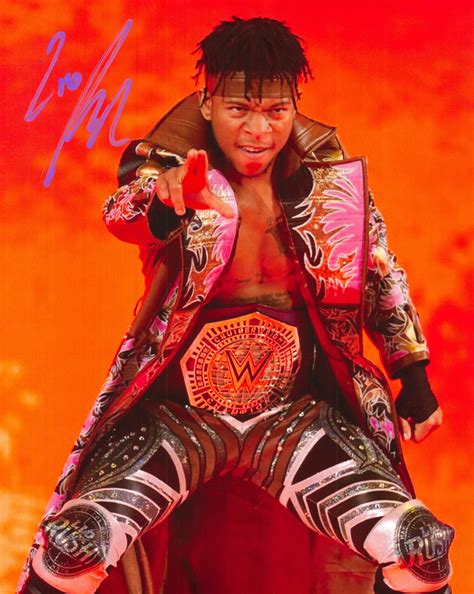 Lio Rush Signed 8x10 Photo Signed By Superstars
