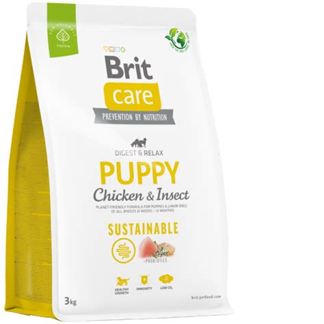 Brit Care Dog Sustainable Puppy 3 kg NEW - VášChovatel.cz