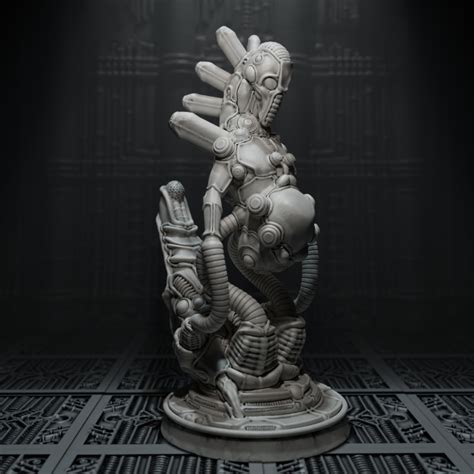3d Printable Unlife Necroplosis Human Interface Construct Model 002 By