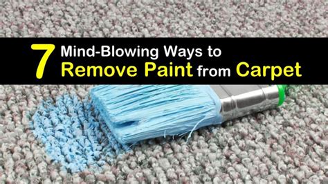 7 Mind Blowing Ways To Remove Paint From Carpet
