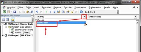 Contar Dados com Base na Seleção Usando o VBA