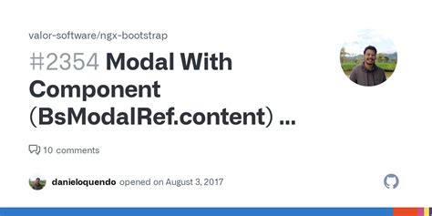 modal with component ntent is not accessible from the second component · issue