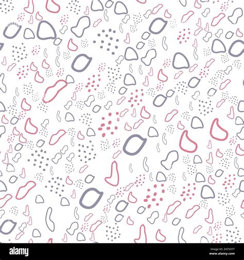 Abstract Contemporary Modern Trendy Seamless Patterns Hand Drawn