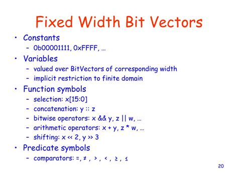 Ppt Satisfiability Modulo The Theory Of Bit Vectors Powerpoint