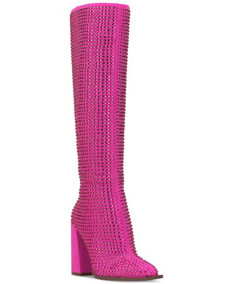 Jessica Simpson Womens Lovelly Embellished Dress Boots In Valley Pink